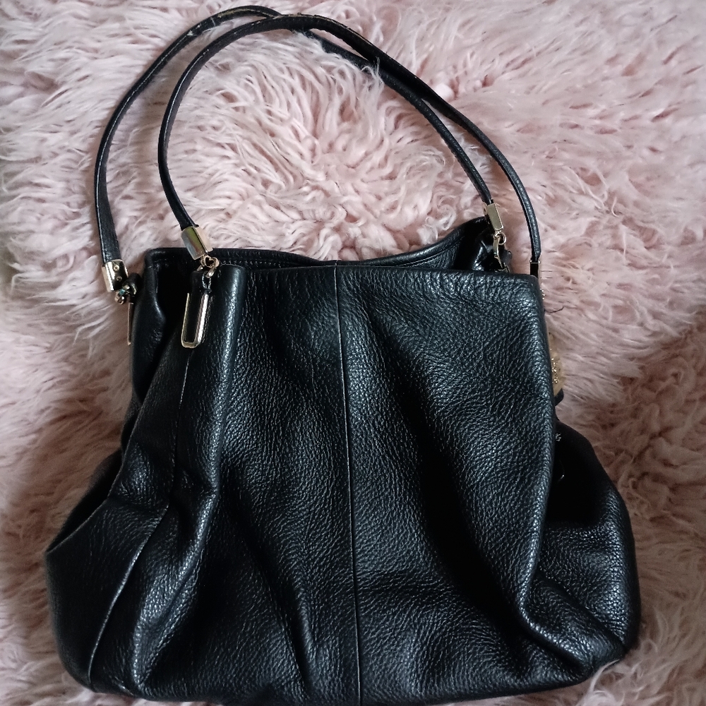 Coach Madison Leather Phoebe Black Shoulder Bag Purse… - Gem